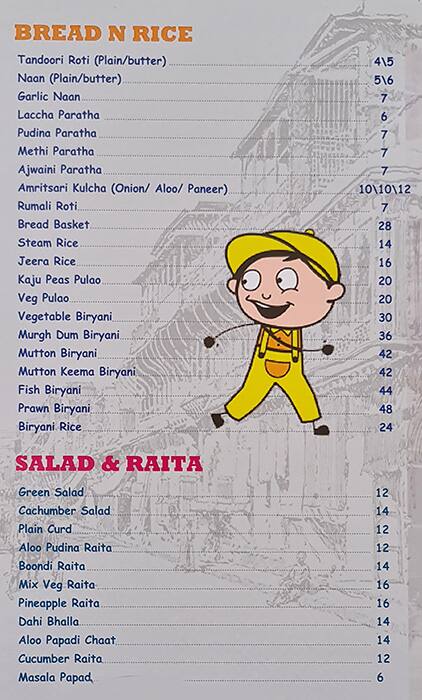Menu at Via Delhi Restaurant, Dubai, arcadia hotel apartment opposite ...