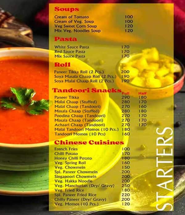 Menu of Bikaner Restaurant, Vasundhara, Ghaziabad