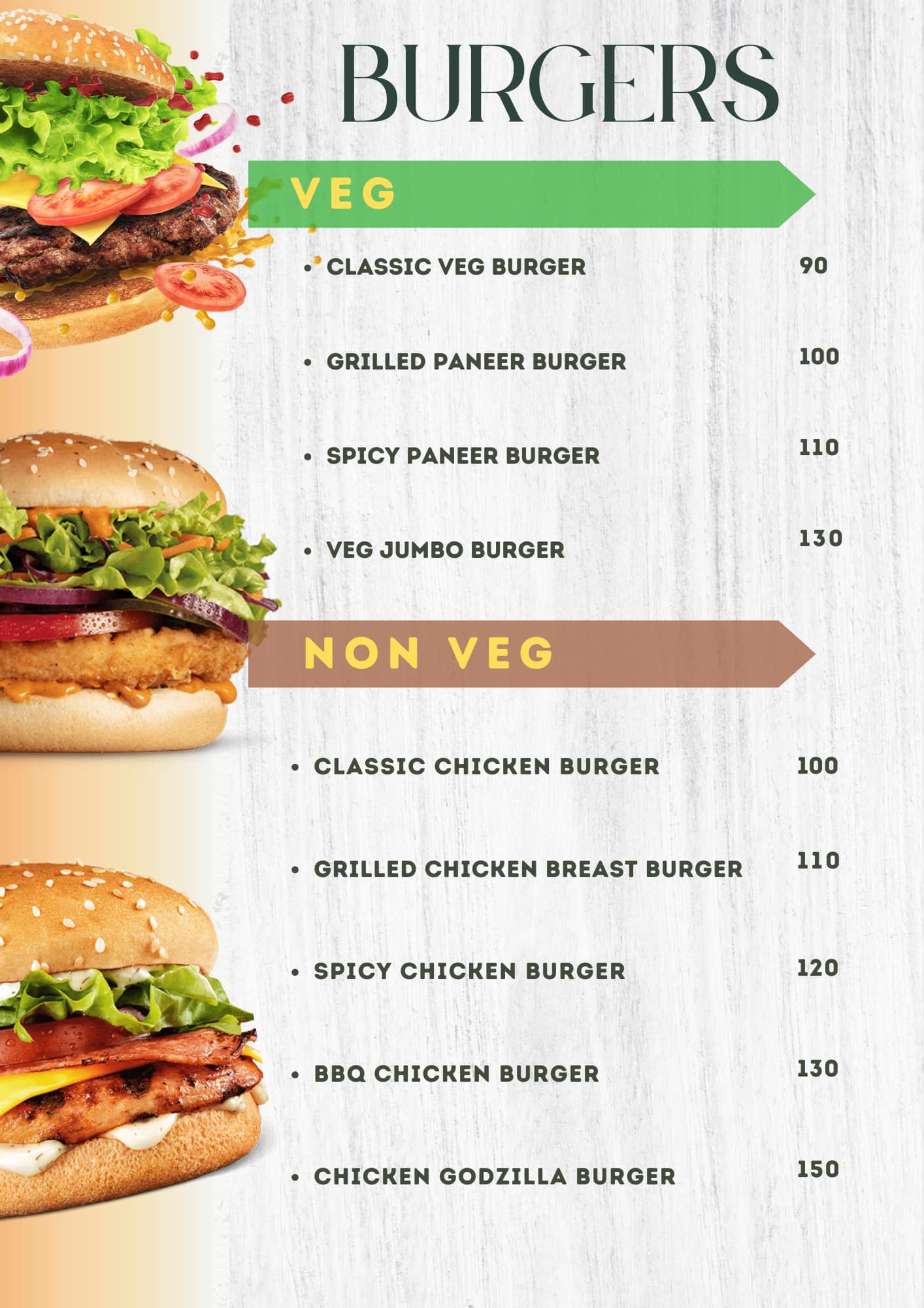 Menu of W's Kitchen, Chander Nagar, Ghaziabad