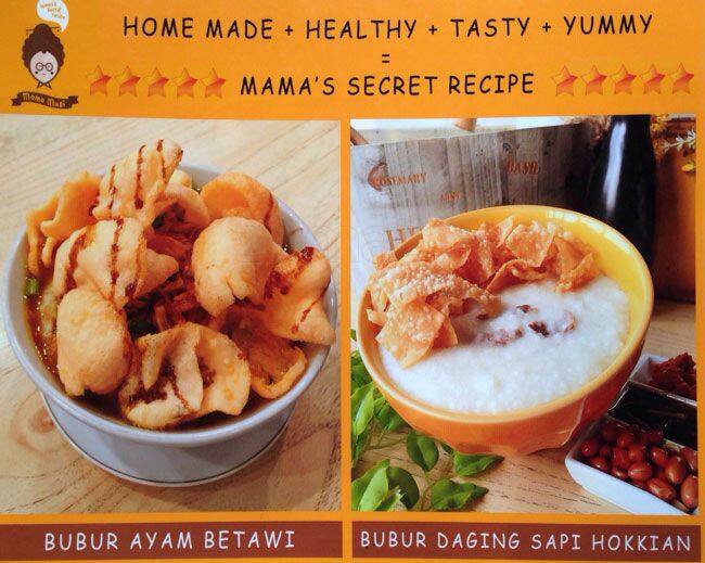 Menu at Mama Musi restaurant, Jakarta, Taman Ratu Blok BB 1 No.1B