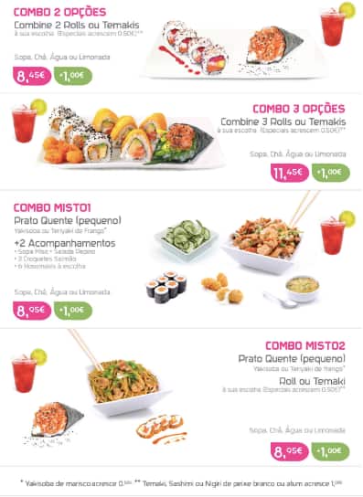 Menu at Hanami Sushi restaurant, Carnaxide, Av. dos Cavaleiros 60