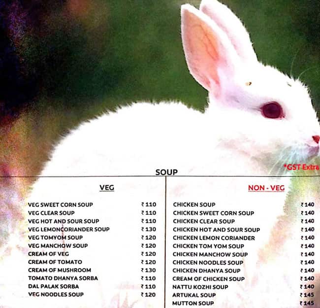 Menu of Amazon Jungles, Perungudi, Chennai