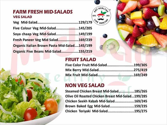 Menu of Midway Healthy Meal, Model Town, Jalandhar