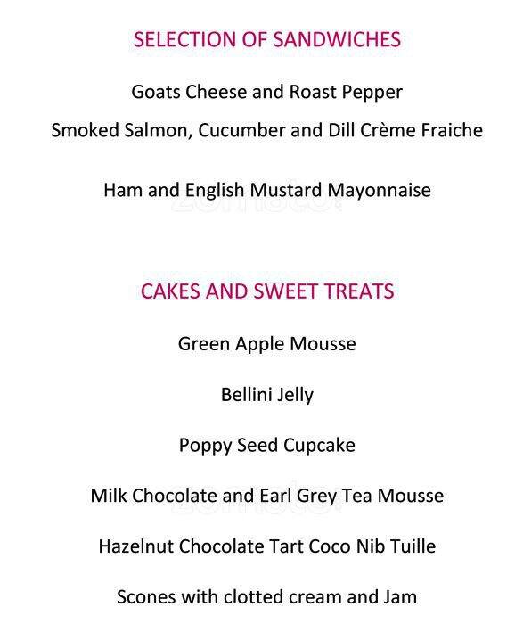 Menu at Warren House restaurant, Kingston upon Thames, Warren Rd