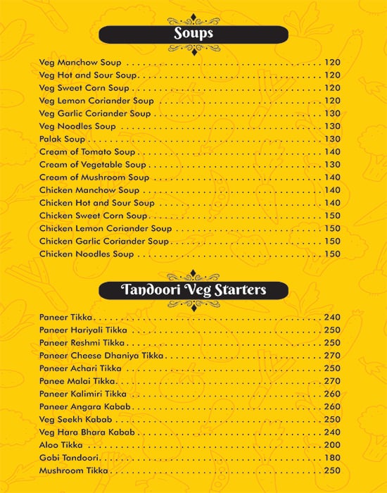 Menu of Tasty Punjab, Magarpatta, Pune