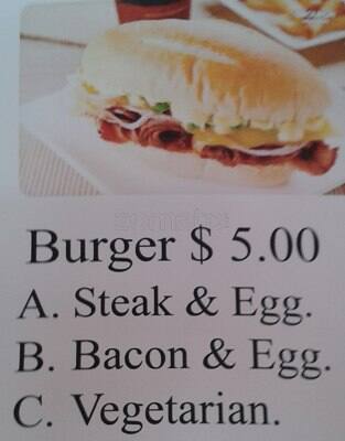 Menu at 88 Cafe Lunch Bar, Auckland