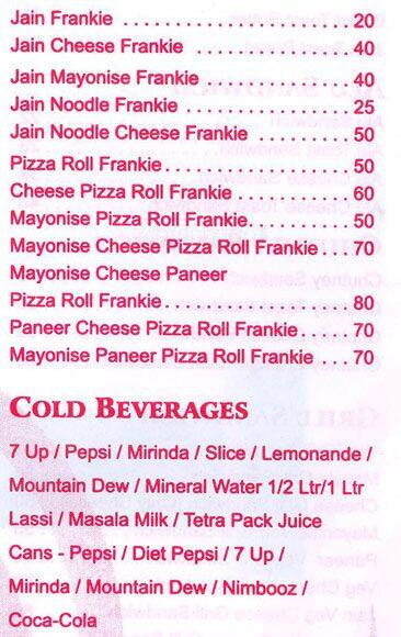 Menu at Cathrine Food Corner, Mumbai, Bhagat Ln S B Marg Road Opp ...