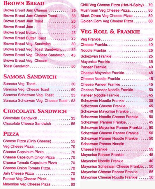 Menu at Cathrine Food Corner, Mumbai, Bhagat Ln S B Marg Road Opp ...