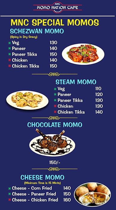 Menu at The Momos Nation, Thane