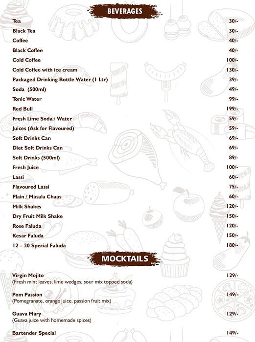 Menu at Blue Ginger by Village 12-20, Navi Mumbai