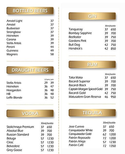 Menu of Magnum Club - Crowne Plaza Dubai Deira, Al Muteena, Dubai
