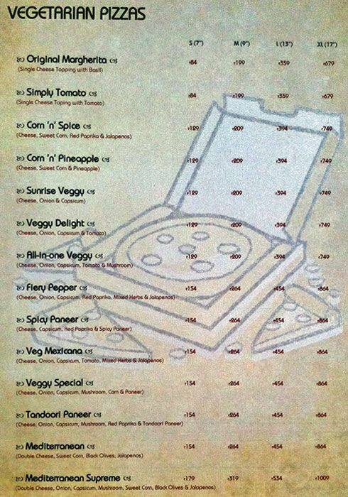 Menu at Paisanos Pizzeria, Jaipur