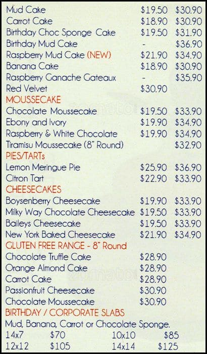 Divine Cakes & Desserts Menu - Menumania/Zomato