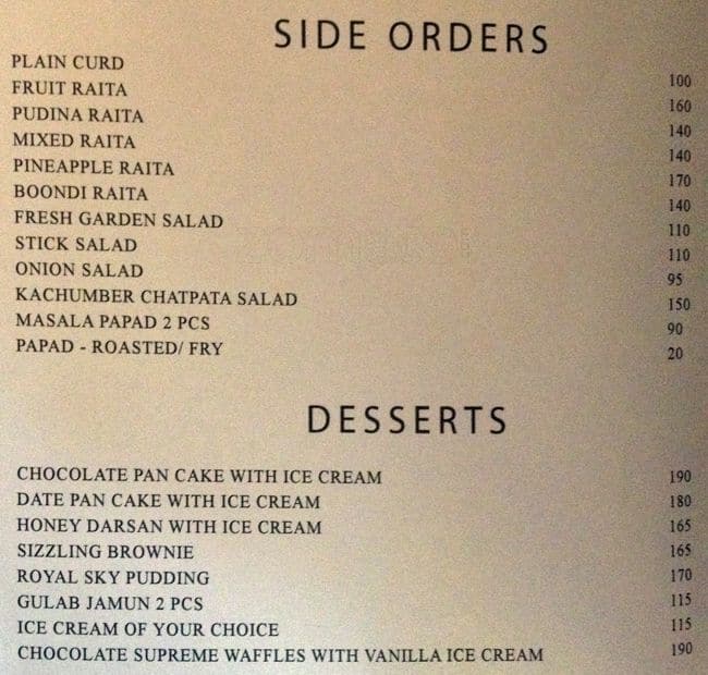 Menu at Royal Grill, Lucknow, 3rd Floor River Side Mall Gomti Nagar