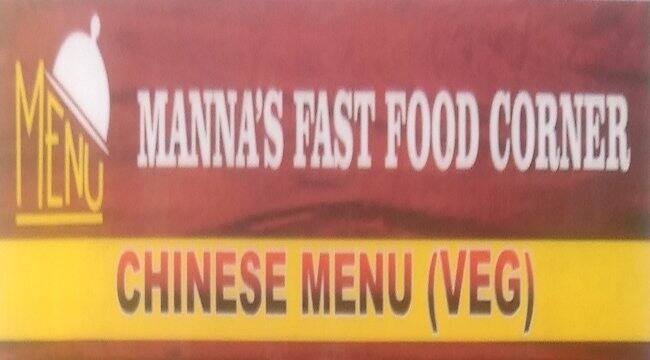 Manna's Fast Food Corner Menu - Zomato