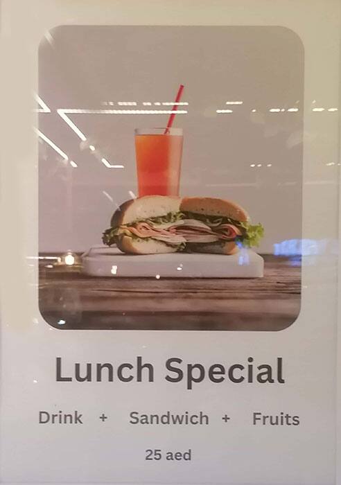 Menu of Brew Spot, Al Nahyan, Abu Dhabi