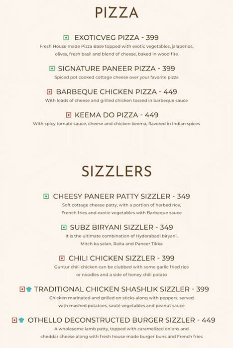 Menu at Tamasha Bar Stock Exchange, Jamshedpur