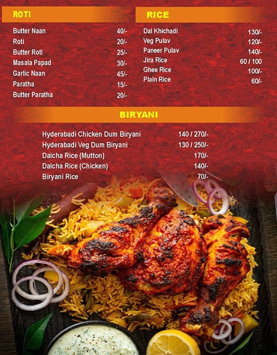 Menu of Garima's Resto, Bhosari, Pune