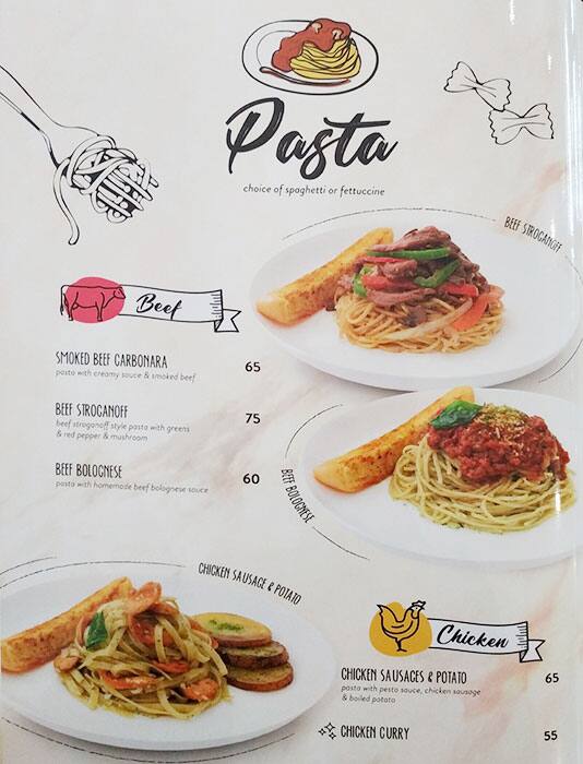 Menu at Lattice Cafe, Jakarta, Deutschebank Building