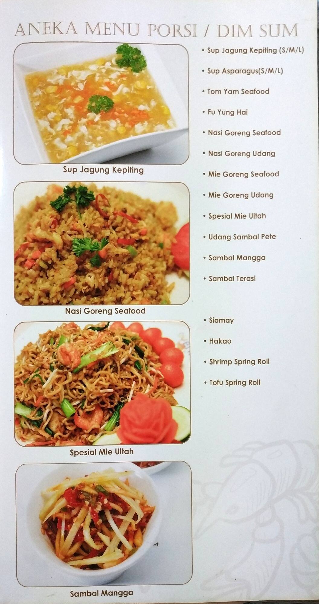 Menu at Resto Everfresh Fish Market restaurant, Central Jakarta, Jl ...