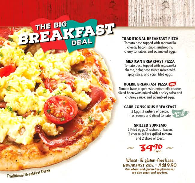 Menu at Panarottis restaurant, Umhlanga, Shop U40/41/41A Cornubia ...