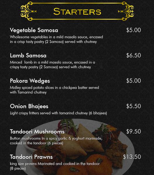Royal Tandoor Menu, Menu for Royal Tandoor, Shirley, Christchurch ...
