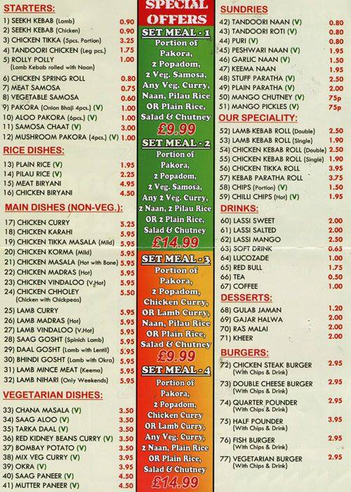 Curry 2000 Menu, Menu for Curry 2000, Bethnal Green, London - Zomato UK