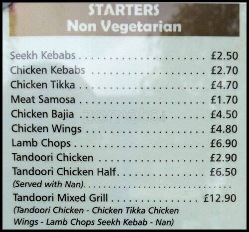 Menu at Balti Hut restaurant, Harrow, 435 Alexandra Ave