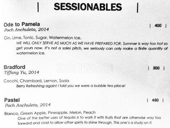 Menu at The Curator cafe, Makati, Archives d' Homme et Femme