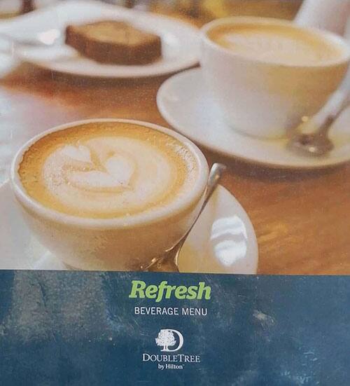 Menu of TreeTop Bar - DoubleTree by Hilton, Al Seer, Ras al-Khaimah