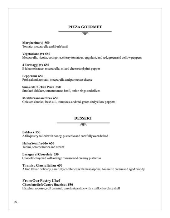 Menu at Raise The Bar Rooftop - Clarens Hotel, Gurugram Rural