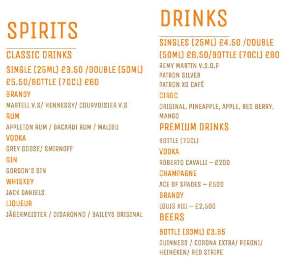 Menu at Jerk N Jollof restaurant, Wallington