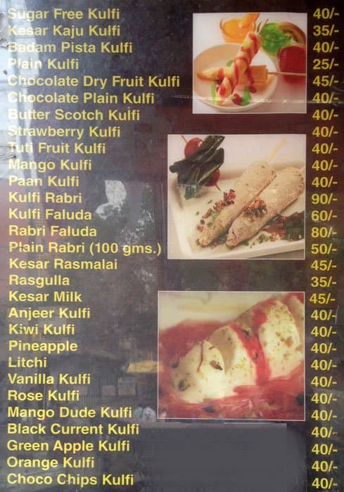 Ravi Raj Di Kulfi Menu, Menu for Ravi Raj Di Kulfi, Karol Bagh, New ...