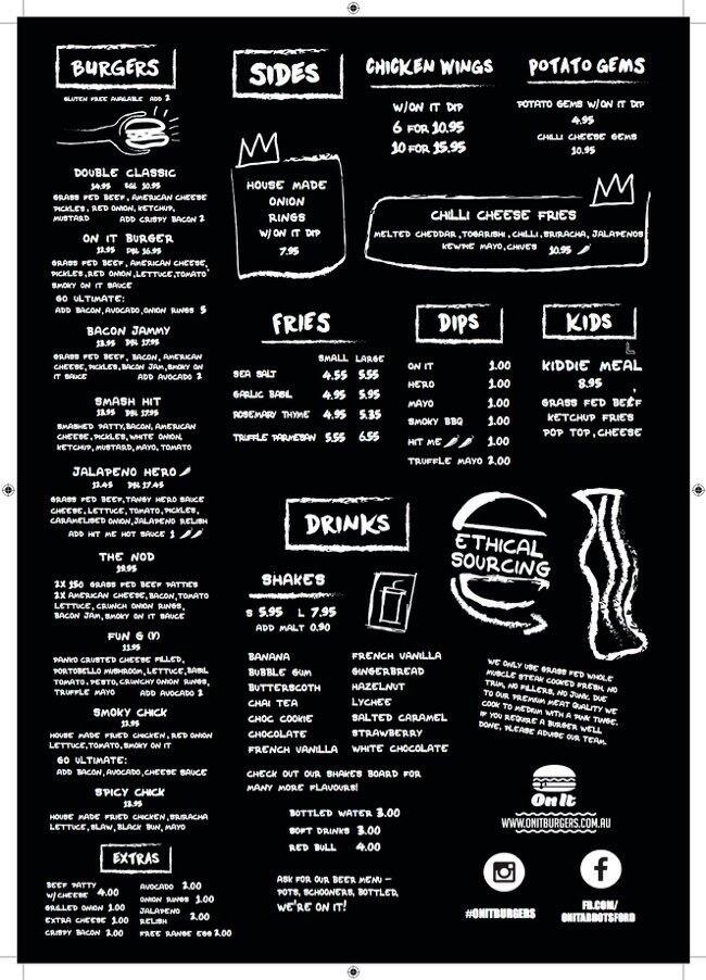 Menu at Abbotsford Food Hall restaurant, Abbotsford, 349-351 Victoria St