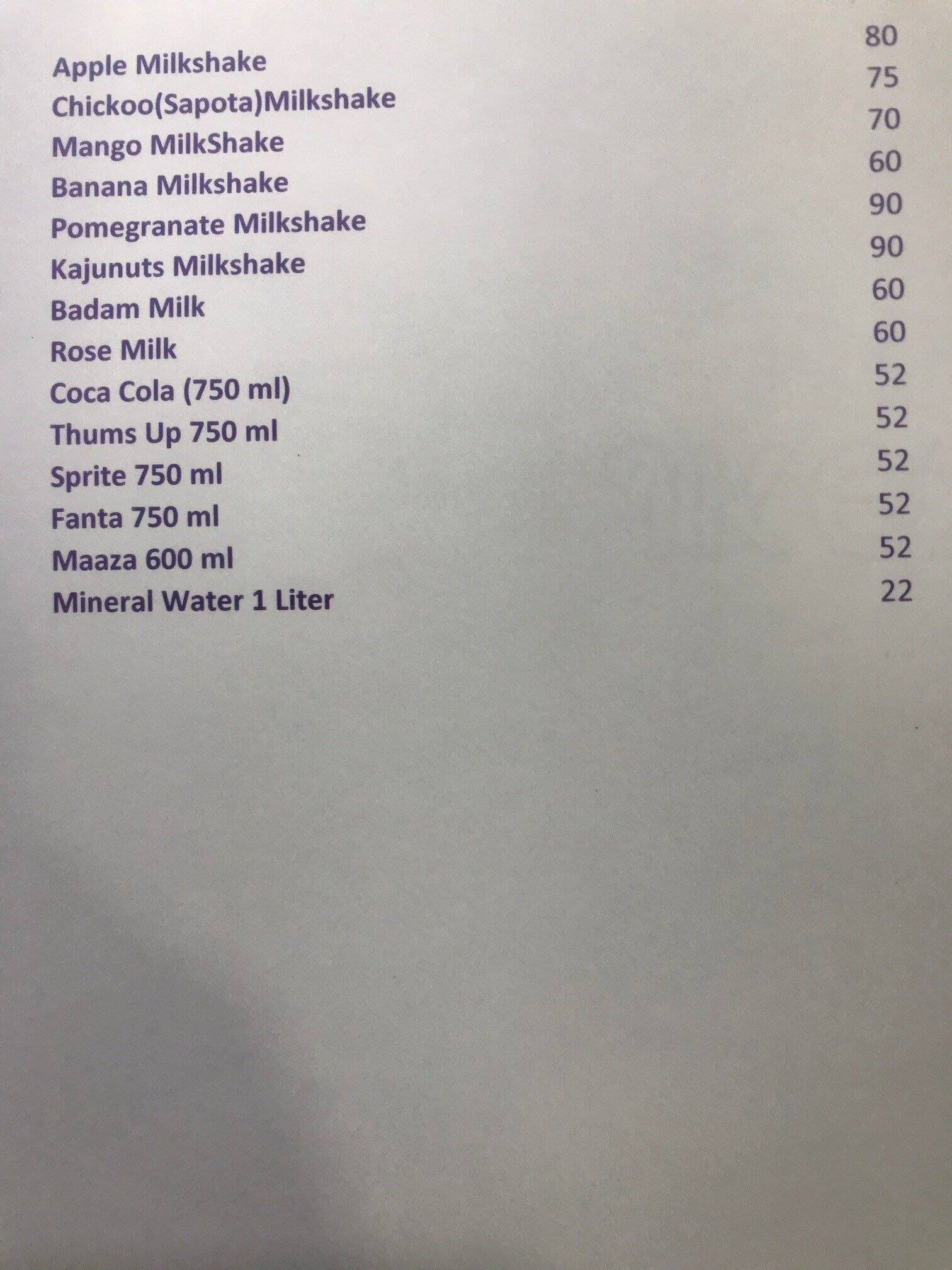 Menu at Food junction, Bengaluru, #13