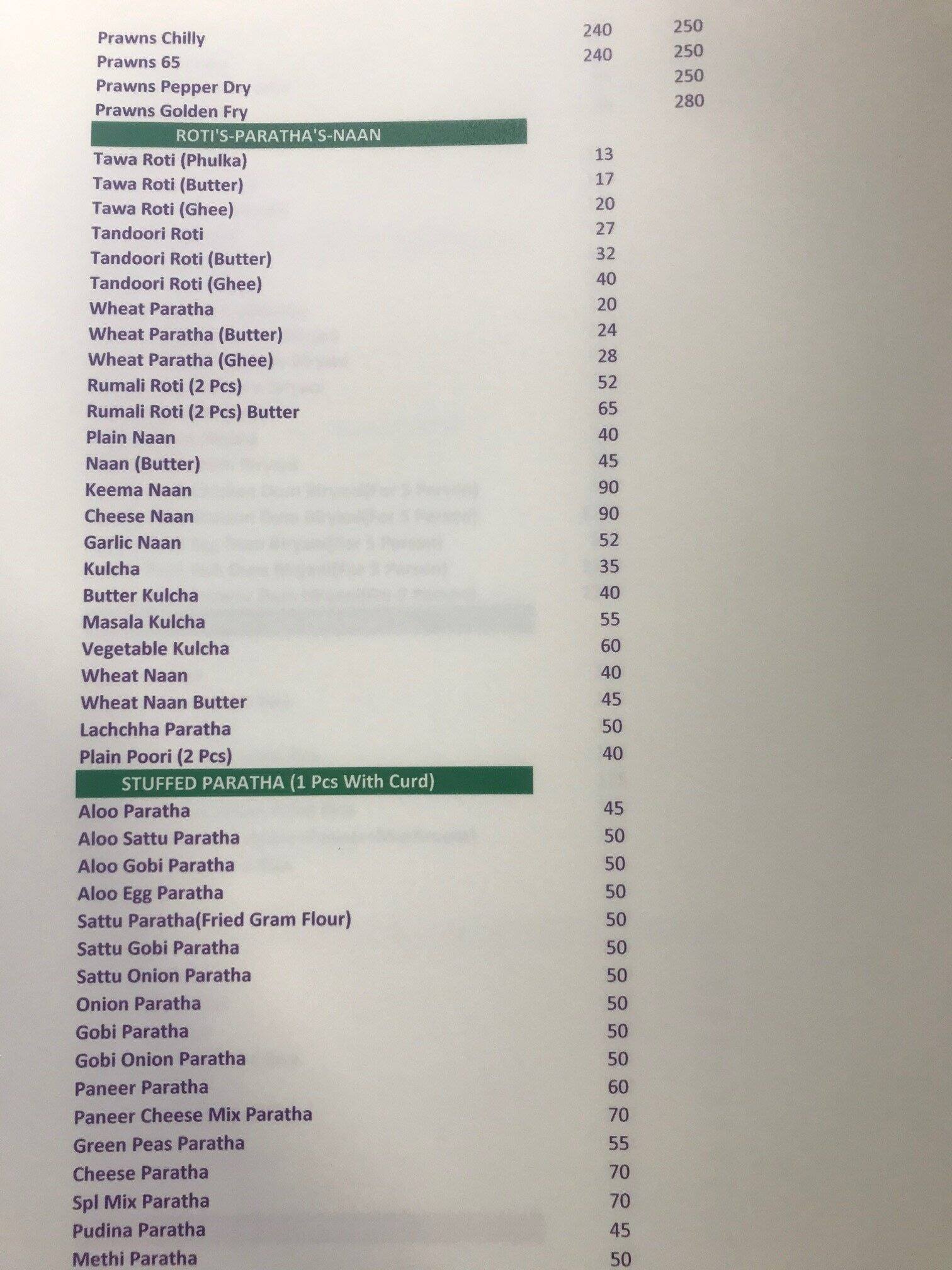 Menu at Food junction, Bengaluru, #13