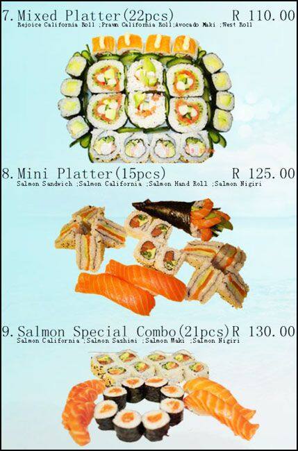 Menu at Food Works restaurant, Johannesburg