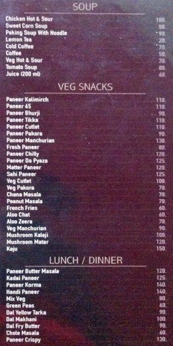 Monarch Restaurant & Bar Menu - Zomato