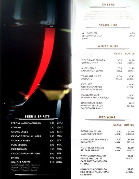 Menu at The Coffee Club Café - Surfers Paradise, Surfers Paradise, G05 ...