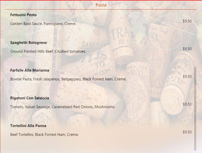 Menu at Marianna Ristorante pub & bar, Renton