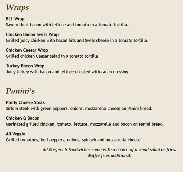 Menu at Burnt Toast Restaurant, Elgin