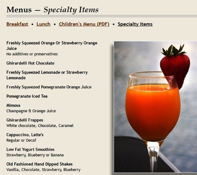 Menu at Burnt Toast Restaurant, Elgin