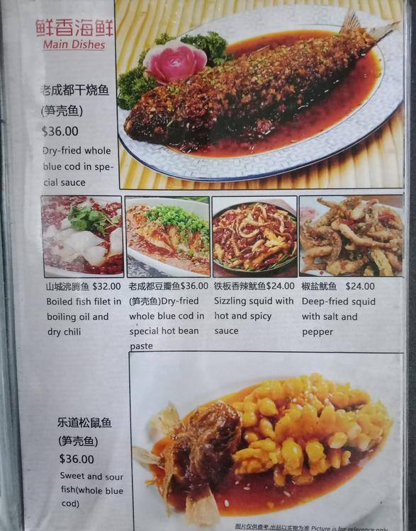 Menu at Yummy Dumpling House restaurant, Auckland