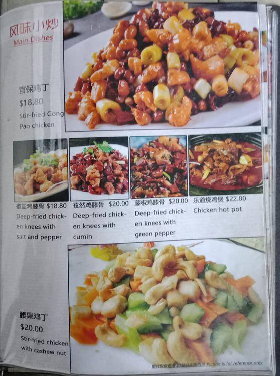 Menu at Yummy Dumpling House restaurant, Auckland