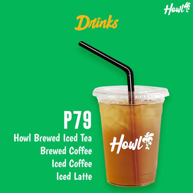 Menu at Howl Chicken restaurant, Quezon City