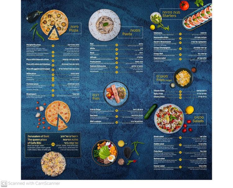 Menu of Cafe Bibi, Al Safa, Dubai