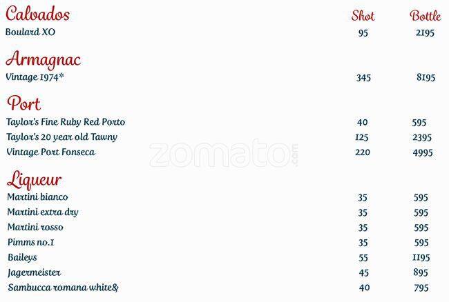 Menu at Lua Restaurant and Lounge at Sofitel Dubai Resort and Spa, Dubai