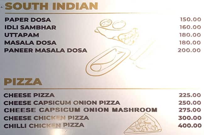 Menu of Little Chef, Mall Road, Kanpur