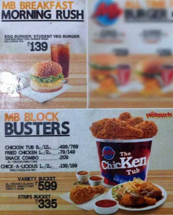 Marrybrown Menu, Menu for Marrybrown, Gandhinagar, Puducherry - Zomato