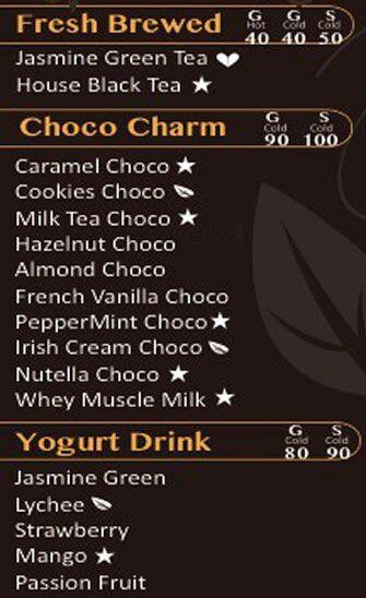 Menu at Tea Life pub & bar, Parañaque, 51 Aquirre Ave